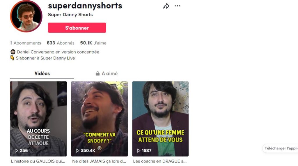 Vidéos - Je débarque sur Tik Tok ! La chaîne Super Danny Shorts ...